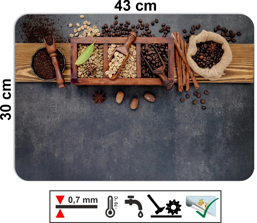 PokojovaDekorace.cz, Prostírání - 458, Kávová zrna, 43x30cm