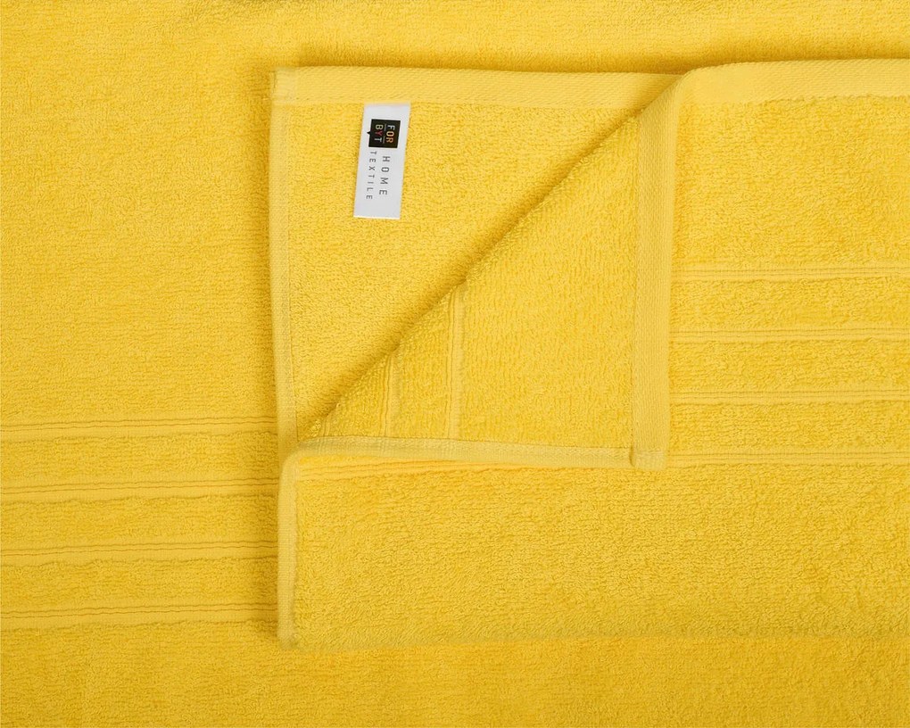 Forbyt froté ručník FINER, wellness, žlutý, 50x95cm