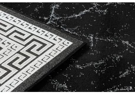 Dywany Luszczow Kusový koberec, Běhoun GLOSS moderni 2813 87 rám, černý / šedá Rozměr koberce: 80 x 200 cm