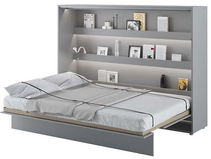 LENART Výklopná postel BED CONCEPT BC-04 140x200 Kašmír: šedá