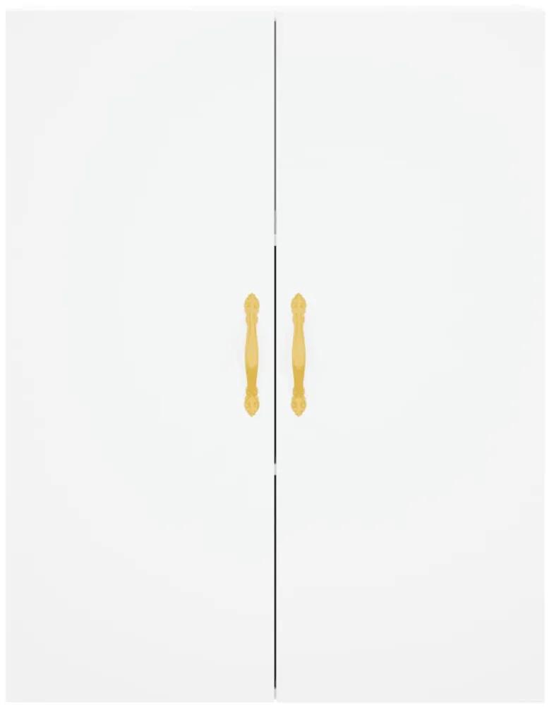 vidaXL Skříň highboard 69,5 x 34 x 180 cm kompozitní dřevo [3195827] Barva: bílá s vysokým leskem