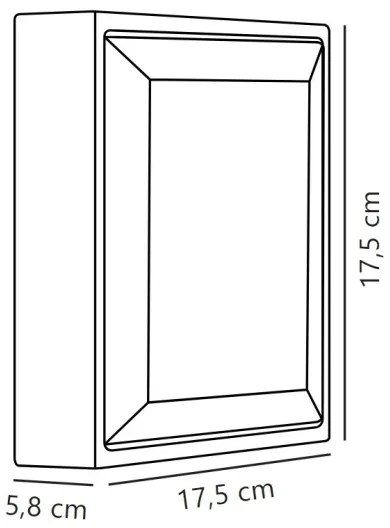 Nordlux - LED Venkovní nástěnné svítidlo OLIVER LED/9W/230V IP54 17,5x17,5 cm