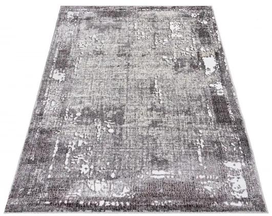 Moderní kusový koberec NIL 8008 1 644 šedý béžový bílý Rozměr: 80x150 cm