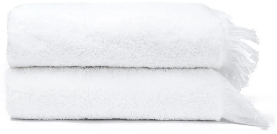 Sada 2 bílých ručníků ze 100% bavlny Bonami, 50 x 90 cm