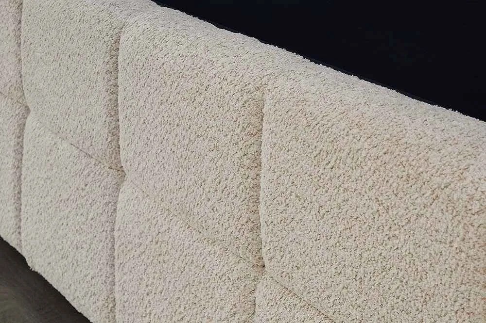 Designová postel Viola 160 x 200 cm krémová