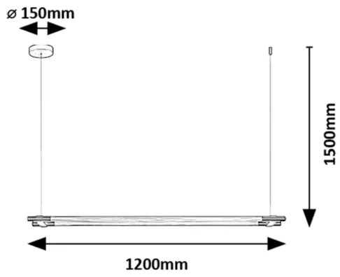 Rabalux 72169 - LED Lustr na lanku NIVARO LED/28W/230V 3000K