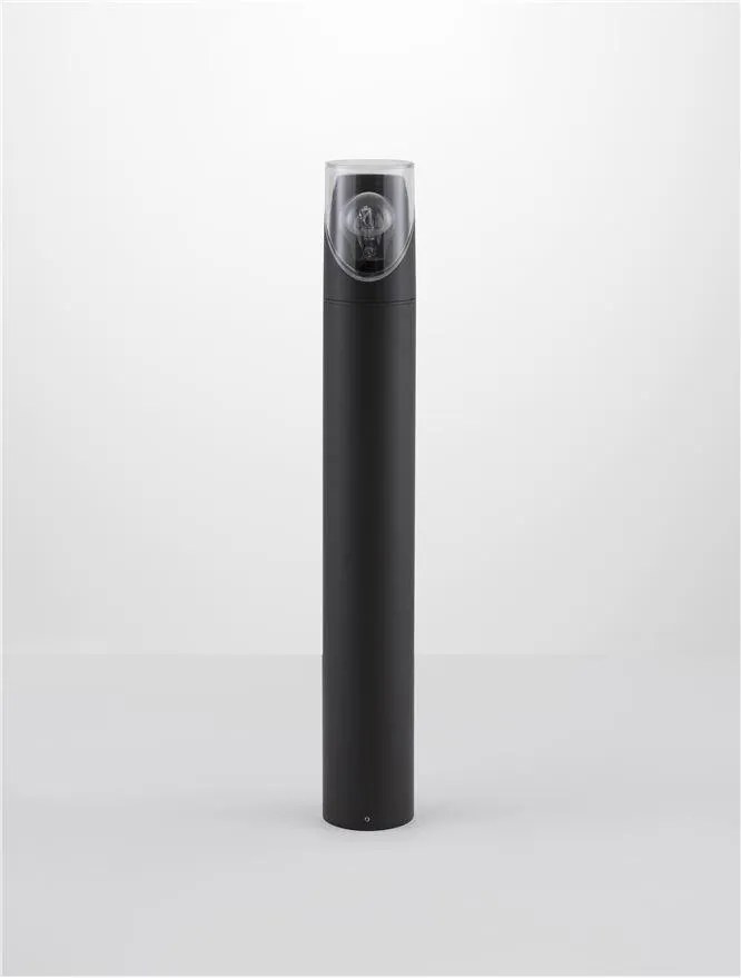 NV 9492730 Venkovní sloupkové svítidlo SELENA antracitový hliník a čirý akryl E27 1x12W 220-240V bez žárovky IP65 - NOVA LUCE