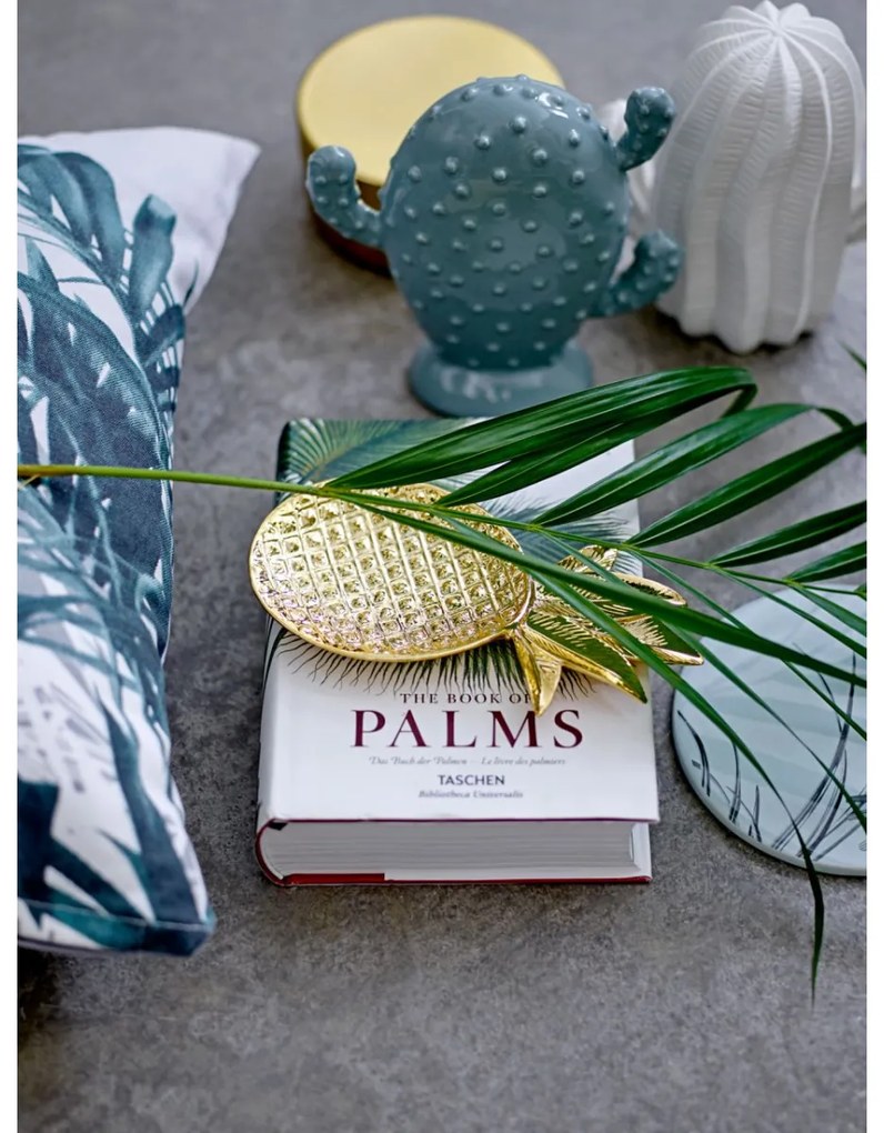 Keramický tácek Pineapple zlatý Bloomingville