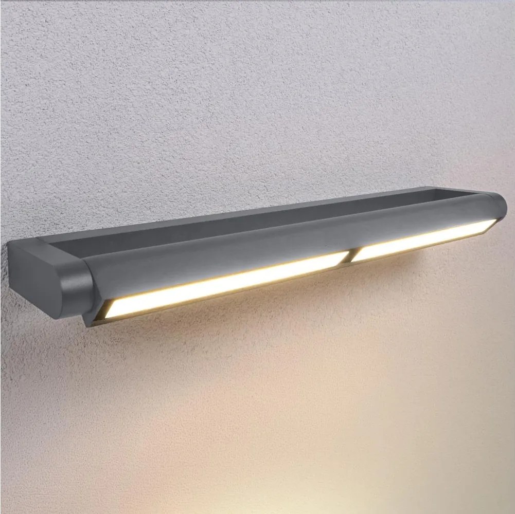 Brilagi -LED Venkovní nástěnné svítidlo SALERNO LED/24W/230V 66 cm antracit IP65