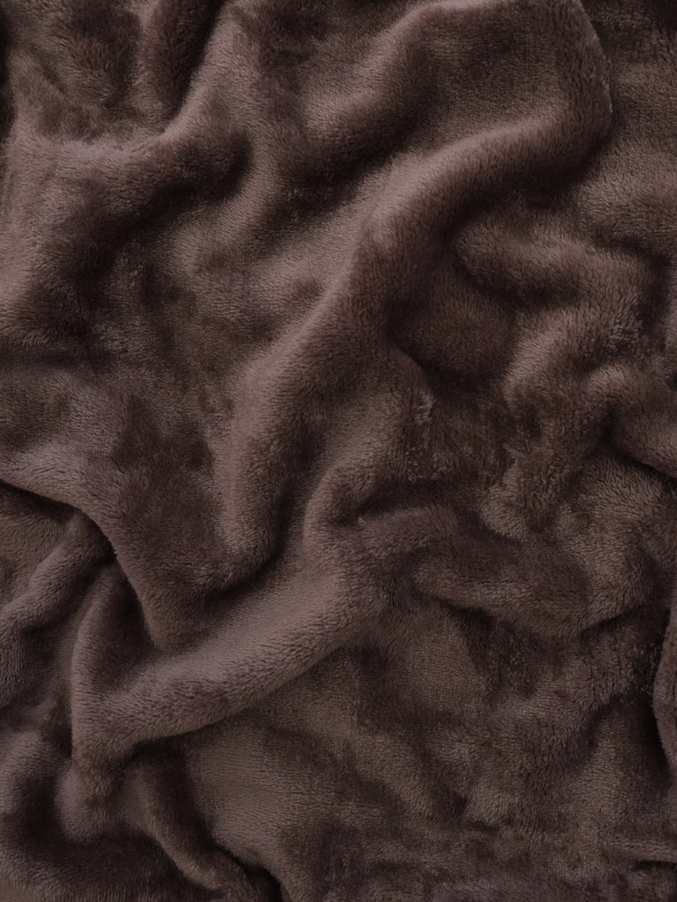 MK Lůžkoviny Deka mikroplyš Exclusive 150 × 200 cm – Laura tmavě hnědá