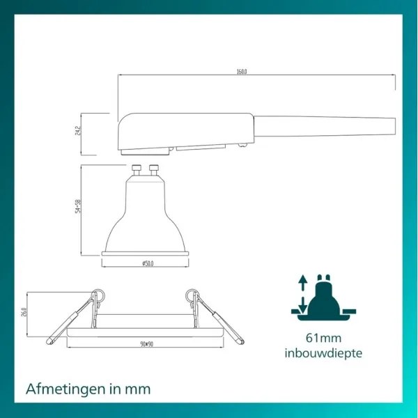 Philips - SADA 3x Podhledové svítidlo PERIDOT 1xGU10/7W/230V bílá