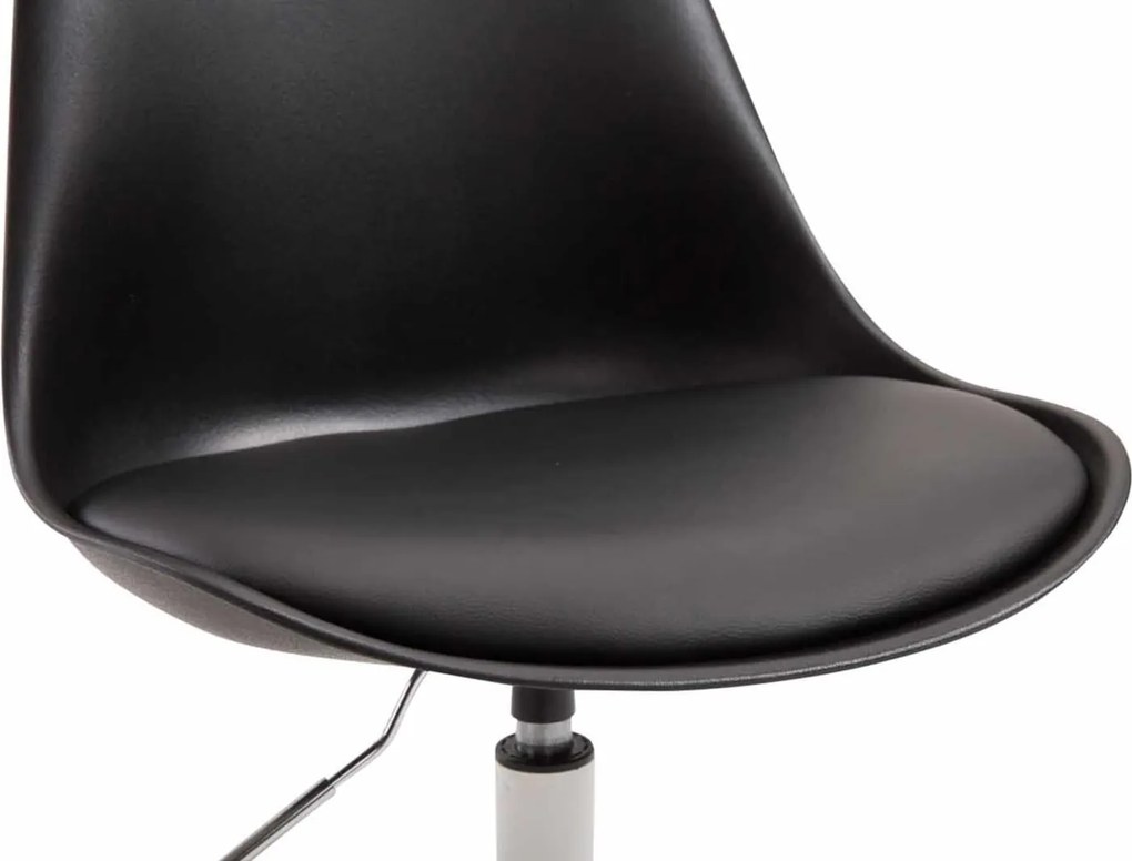 Sada 4 jídelních židlí Maverick W plast – černá