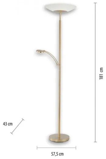 Paul Neuhaus 655-60 - LED Stmívatelná lampa ALFRED 1xLED/28W/230V+1xLED/4W/230V