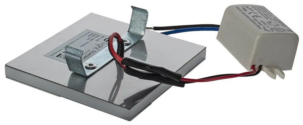 Schodišťové LED svítidlo Quadro, 1x LED 0,6w, 6500k, s