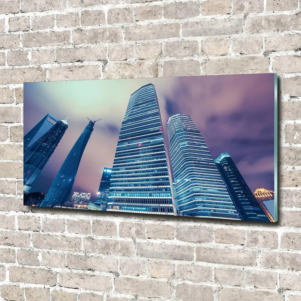 Wallmuralia Foto obraz skleněný horizontální Mrakodrap 140x70 cm