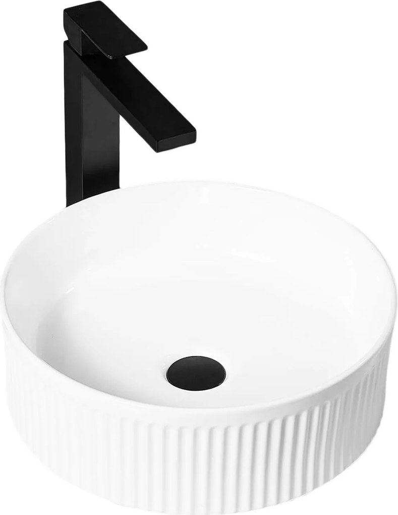 Rea Selina, umyvadlo na desku 355x355x110 mm, bílá, REA-U6945