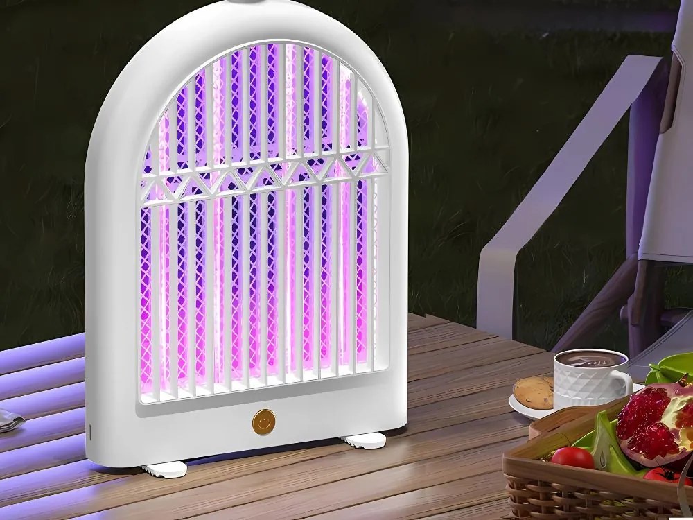Verk Group Elektrická led insekticidní lampa uv pro komáry mouchy přívěsek 2 usb režimy