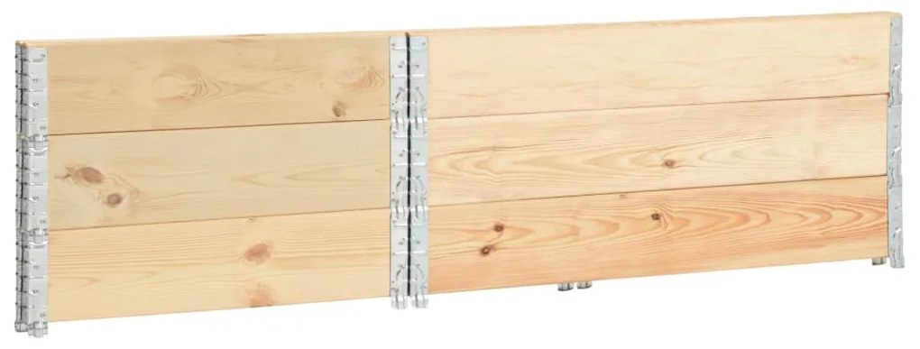 Vyvýšené záhony 3 ks 100 x 150 cm masivní borové dřevo - Default Title