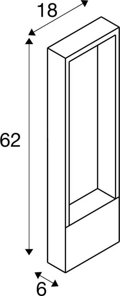 LA 1010106 FLATT II 62 volně stojící svítidlo, PHASE, 2700 K, IP65, čtvercové, černá - BIG WHITE (SLV)