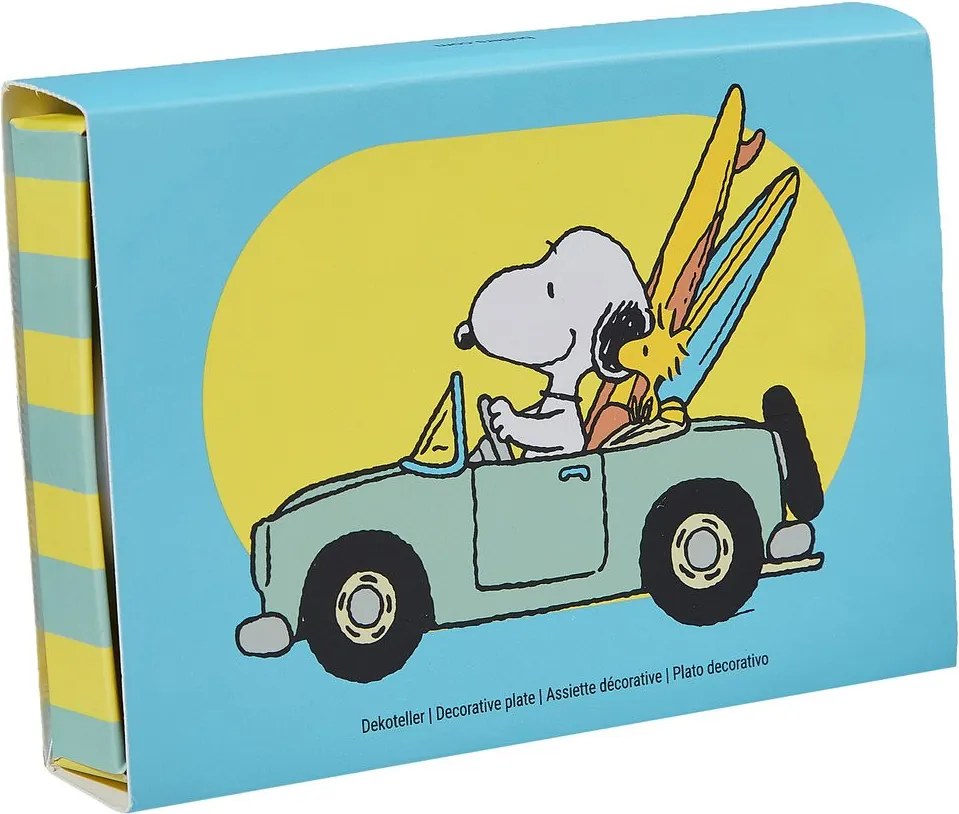 PEANUTS Talířek na šperky oválný Snoopy v kabrioletu 15 x 10 cm