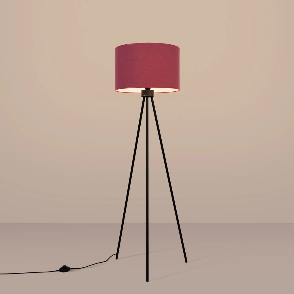 Sollux Lighting Stojací lampa NEVIA vínová