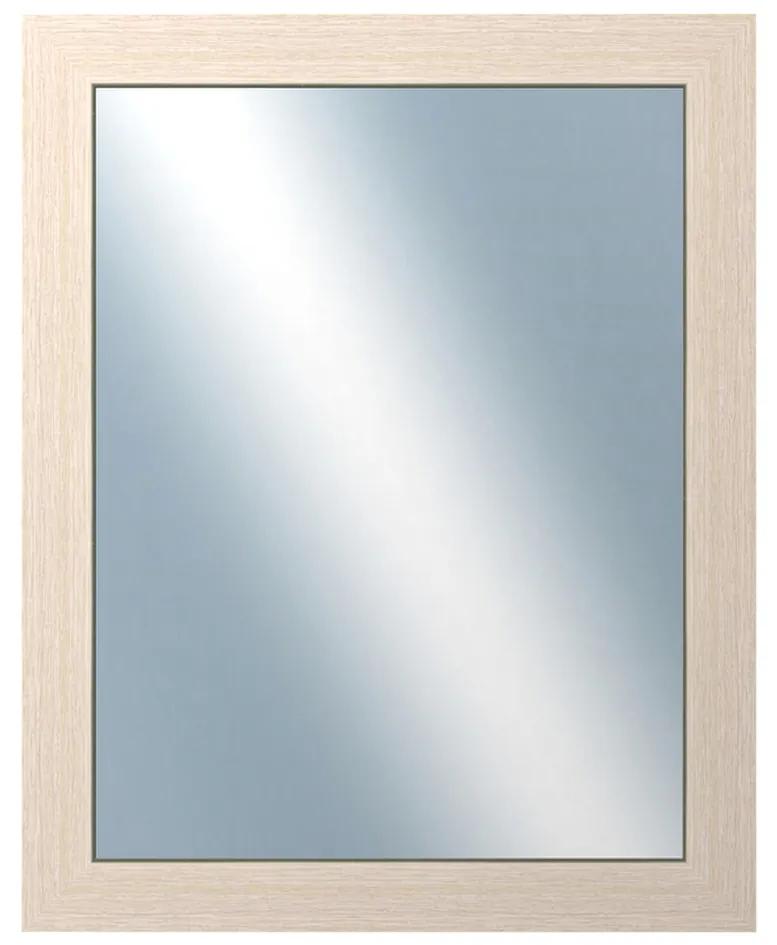 DANTIK - Zarámované zrcadlo - rozměr s rámem cca 40x50 cm z lišty 4020 bílá prodřená (2766)