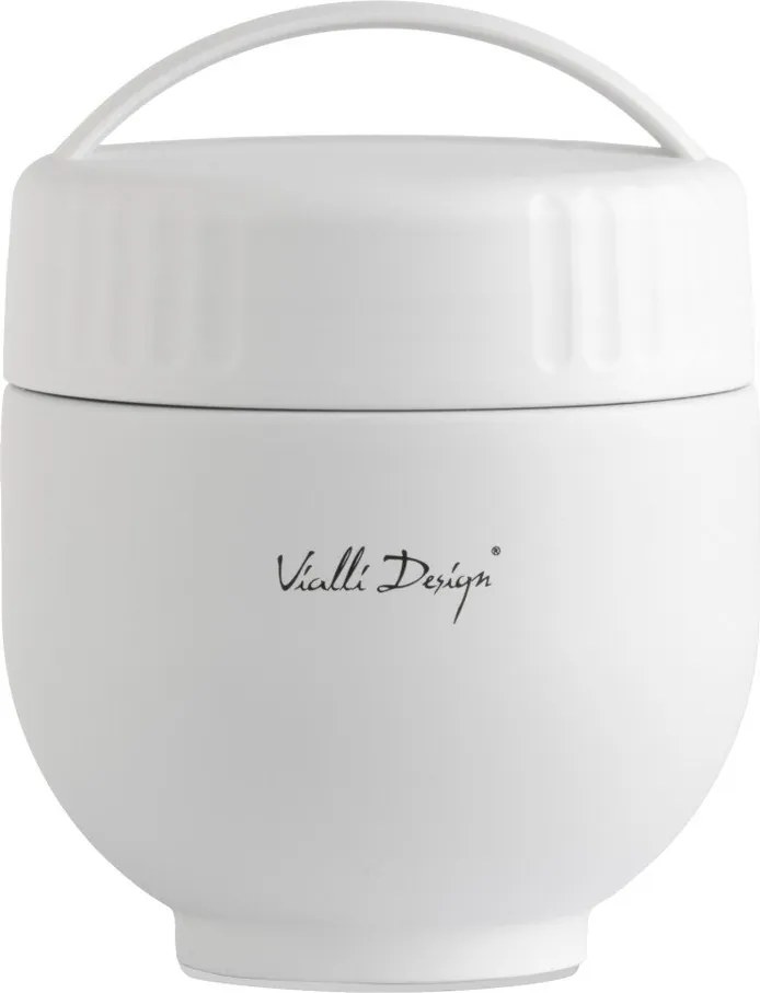 Bílá termoska na jídlo z nerezové oceli 680 ml Fuori – Vialli Design