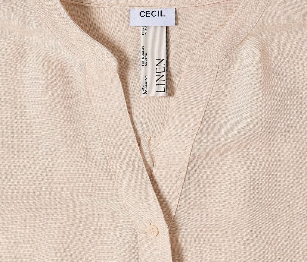 Tchibo - Halenka z lněné směsi Cecil - pro ženy - vel. XL - barva: béžová