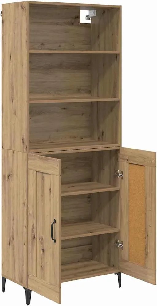Vysoký bufet 2 ks dub artisan 69,5 x 34 x 180 cm 3403590