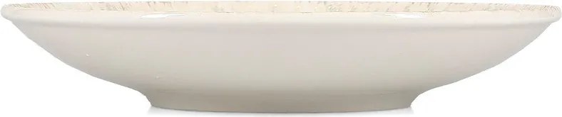 Světle šedý hluboký porcelánový talíř ø 25,5 cm Nuance – BonBistro
