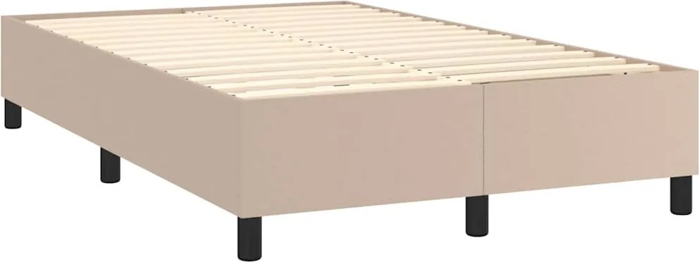Rám postele s boxspringem cappuccino 120x200 cm umělá kůže 3121040