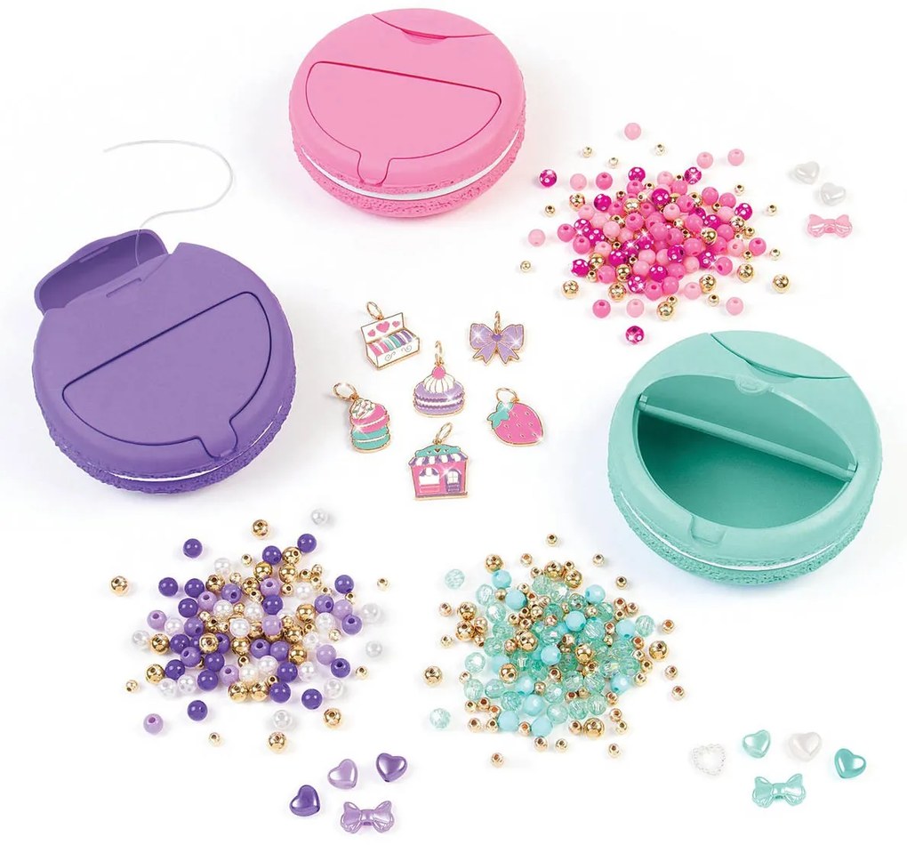 _Ostatní 1_ MAKE IT REAL Macaron box na výrobu náramků dětský kreativní set 131718