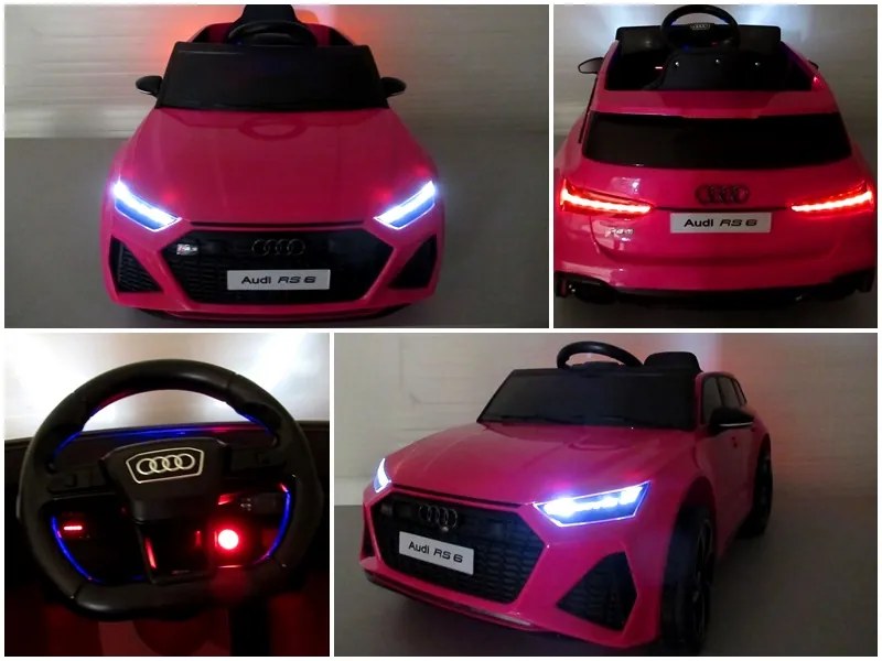 Tomido Elektrické autíčko Audi RS6 růžové