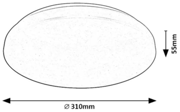 Rabalux 71035 - LED RGB Stmívatelné stropní svítidlo CERRIGEN LED/24W/230V