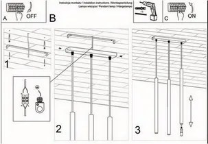 Závěsná lampa SOLLUX PASTELO 3L zlatá G9 3x8W bez žárovky SL.1171
