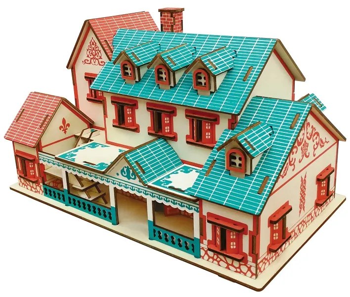 Woodcraft construction kit Woodcraft Dřevěné 3D puzzle Vila Narat