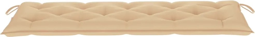 Stohovatelná zahradní lavice s poduškou 159 cm masivní teak 3063324