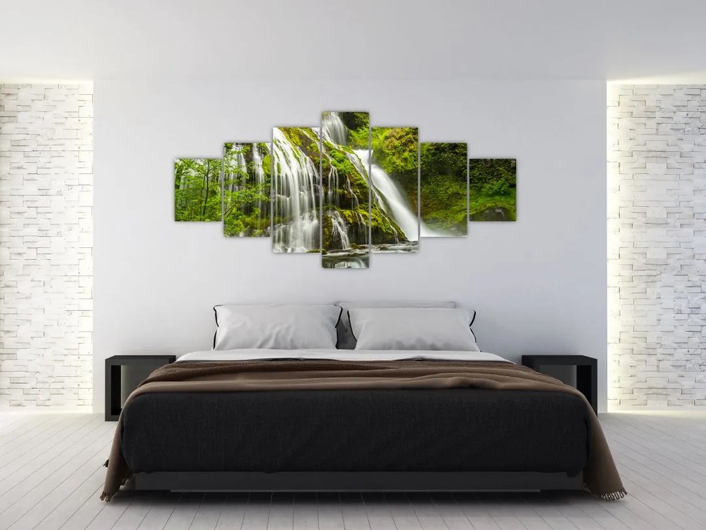 Obraz - Vodopád, Wind River Valley (210x100 cm)