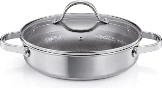 TESCOMA Pánev hluboká SteelCRAFT s poklicí ø 28 cm, 2 úchyty