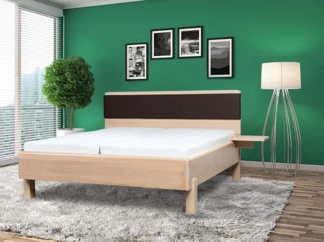 Ahorn Masivní postel GALAXY - designové dvoulůžko 180 x 190 cm