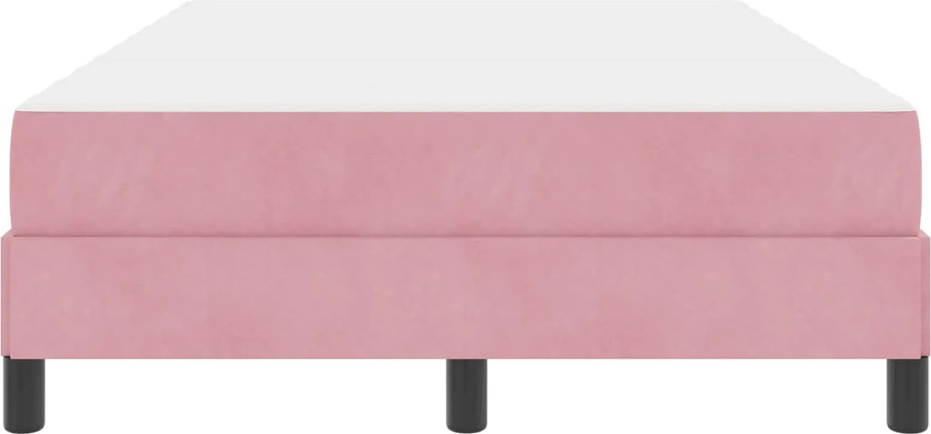Postel s boxspringem s matrací Růžová 120 x 220 cm textil 3398790