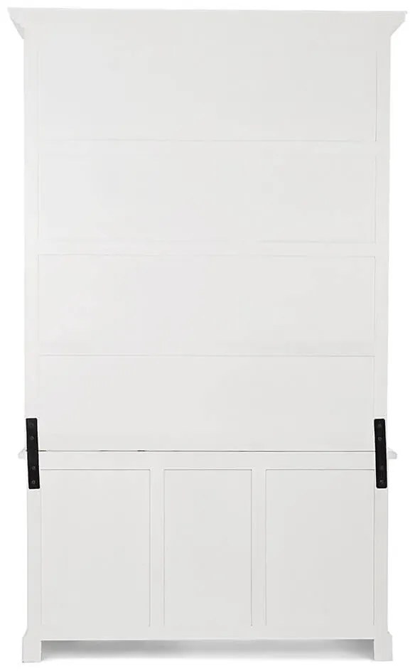 Knihovna jefferson bílá 144 x 234 cm MUZZA