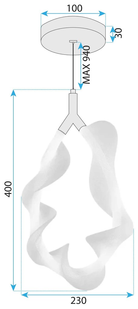 Toolight Designové LED osvětlení G013-1CP zlatá/bílá