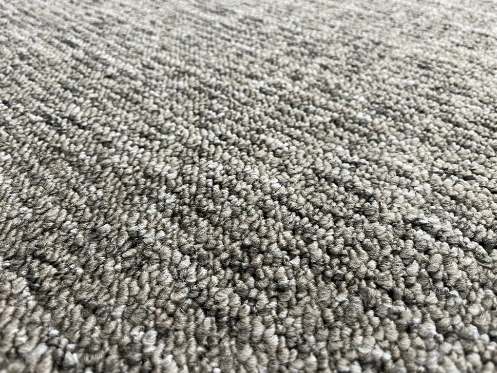 Vopi koberce Kusový koberec Alassio hnědý kruh - 250x250 (průměr) kruh cm