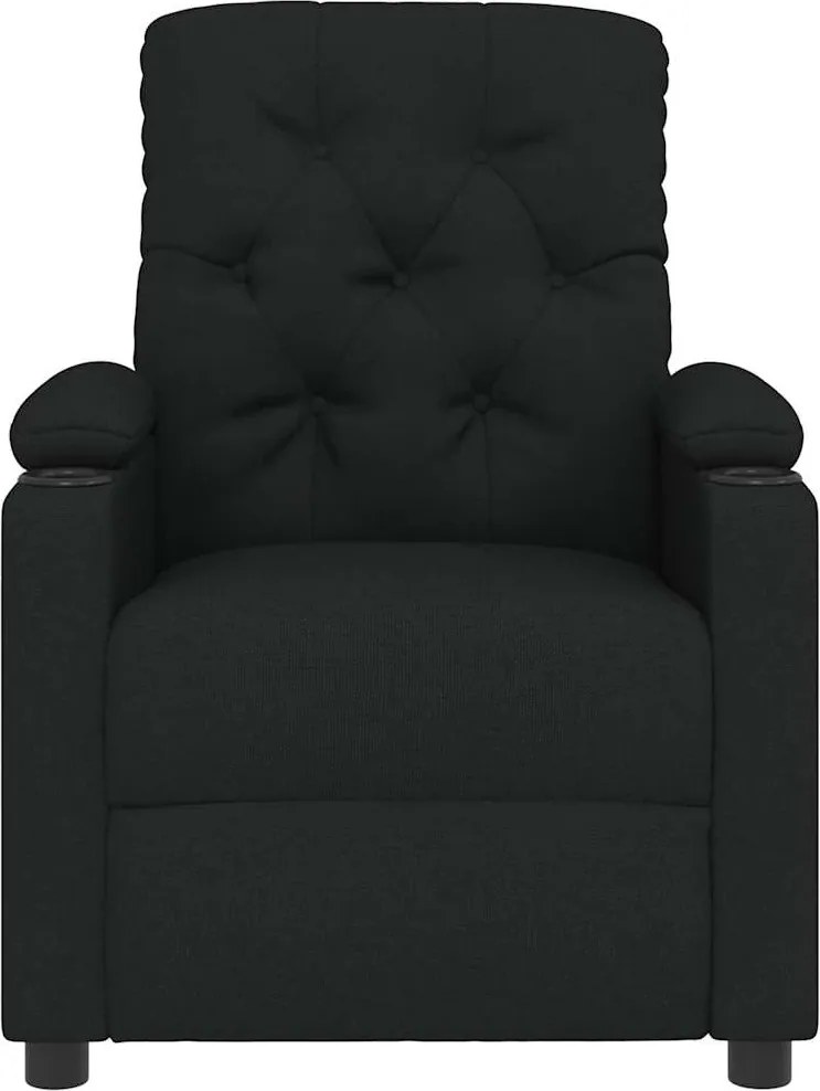 Masážní křeslo černé textil 339114