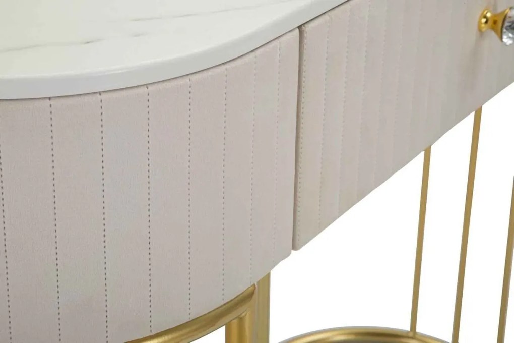 Designová konzole Hadassah 100 cm krémová