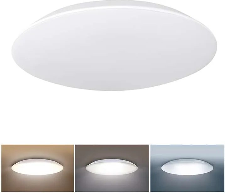 LED stropní světlo odolné vůči vlhkosti WO823 - průměr 28 cm, bílá