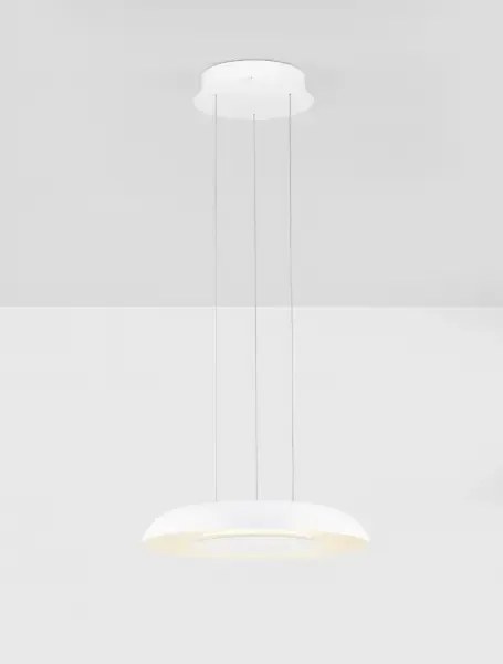 LED stmívatelný bílý moderní lustr Ormi