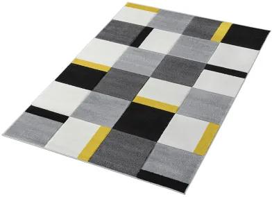Koberce Breno Kusový koberec ALORA A1027 Yellow, Šedá, Vícebarevné, 160 x 230 cm