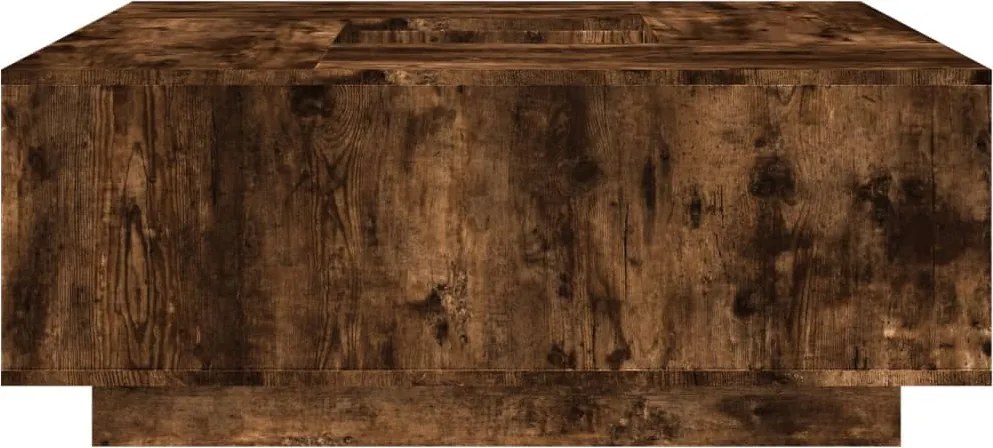 Konferenční stolek kouřový dub 100x100x40 cm kompozitní dřevo 3284053